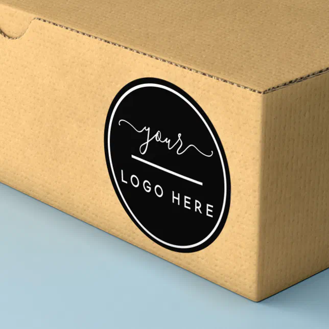 Custom Business Logo Simple Stickers | Zazzle