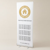 Custom Business Logo Slogan And Text Promotional Retractable Banner ...