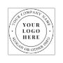 Custom Business Logo & Slogan Self-inking Stamp | Zazzle