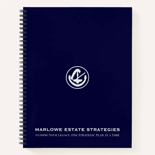 Custom Business Logo Spiral Notebook | Zazzle