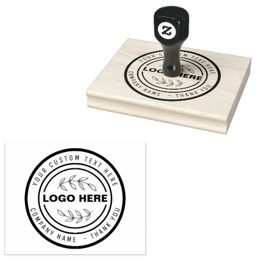 Custom BUSINESS LOGO STAMP your logo | Zazzle