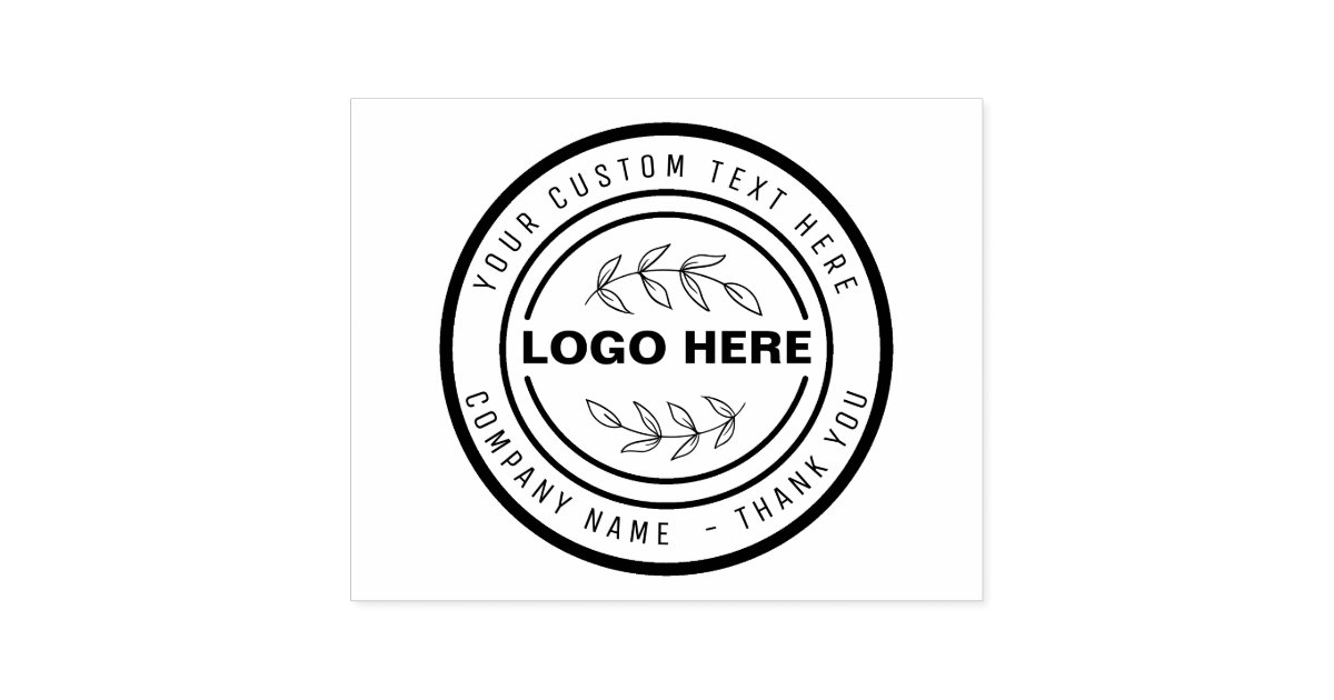 Custom BUSINESS LOGO STAMP your logo | Zazzle