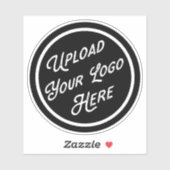 custom business logo sticker | Zazzle