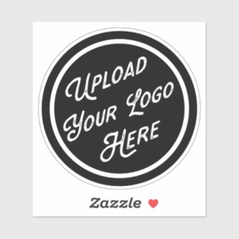 custom business logo sticker | Zazzle