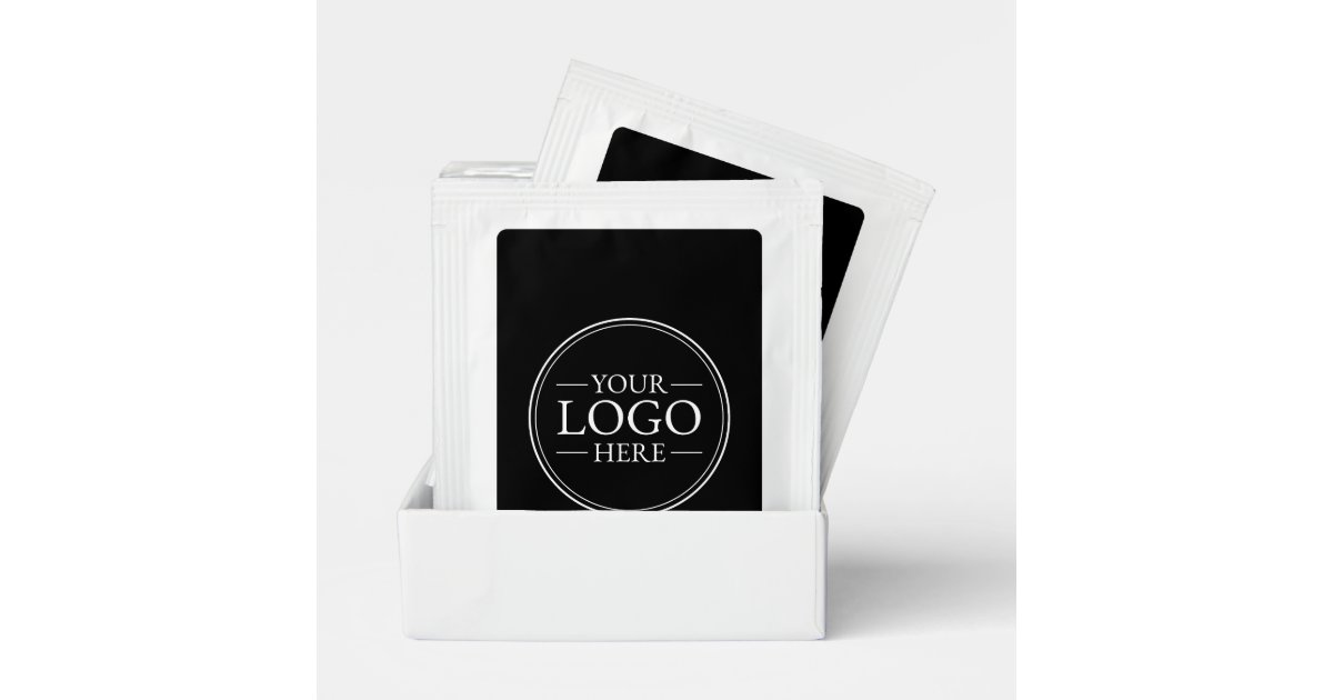 Custom Business Logo Tea Bag Drink Mix | Zazzle