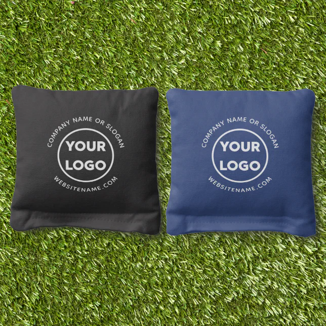 Custom Business Logo Text and Color Cornhole Bags | Zazzle