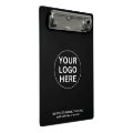 Custom Business Logo & Text Black & White Promo Mini Clipboard | Zazzle