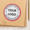Custom Business Logo Text Company Round Patch | Zazzle