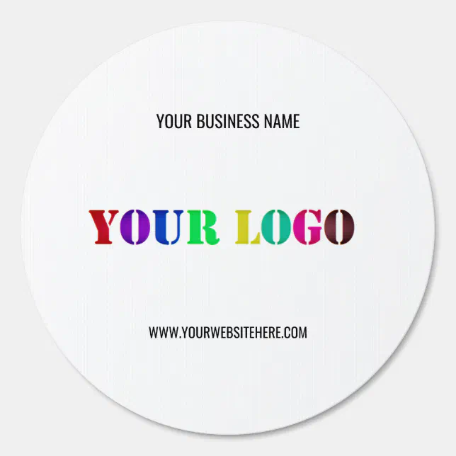 Custom Business Logo Text Info Promotional Sign | Zazzle