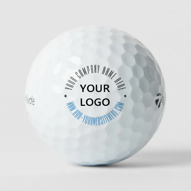 Custom Business Logo Text Personalized Golf Balls | Zazzle