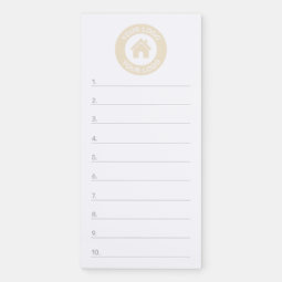 Custom Business Logo To-Do List Promotional Magnetic Notepad | Zazzle