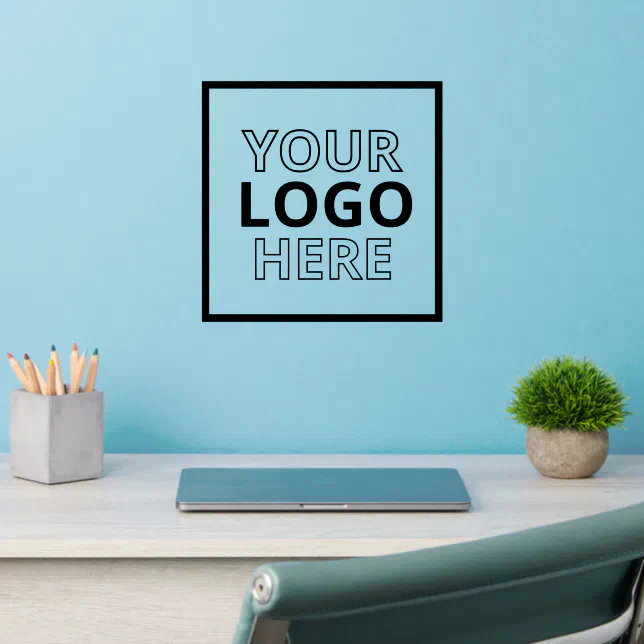Custom Business Logo Wall Decal | Zazzle
