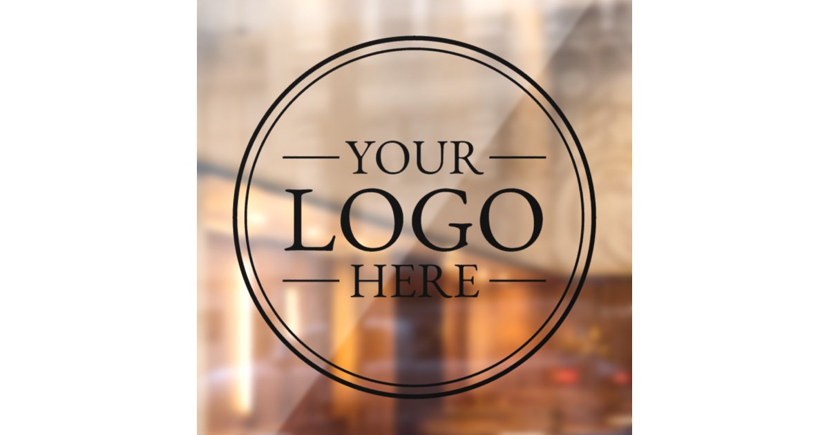 Custom Business Logo Window Cling | Zazzle