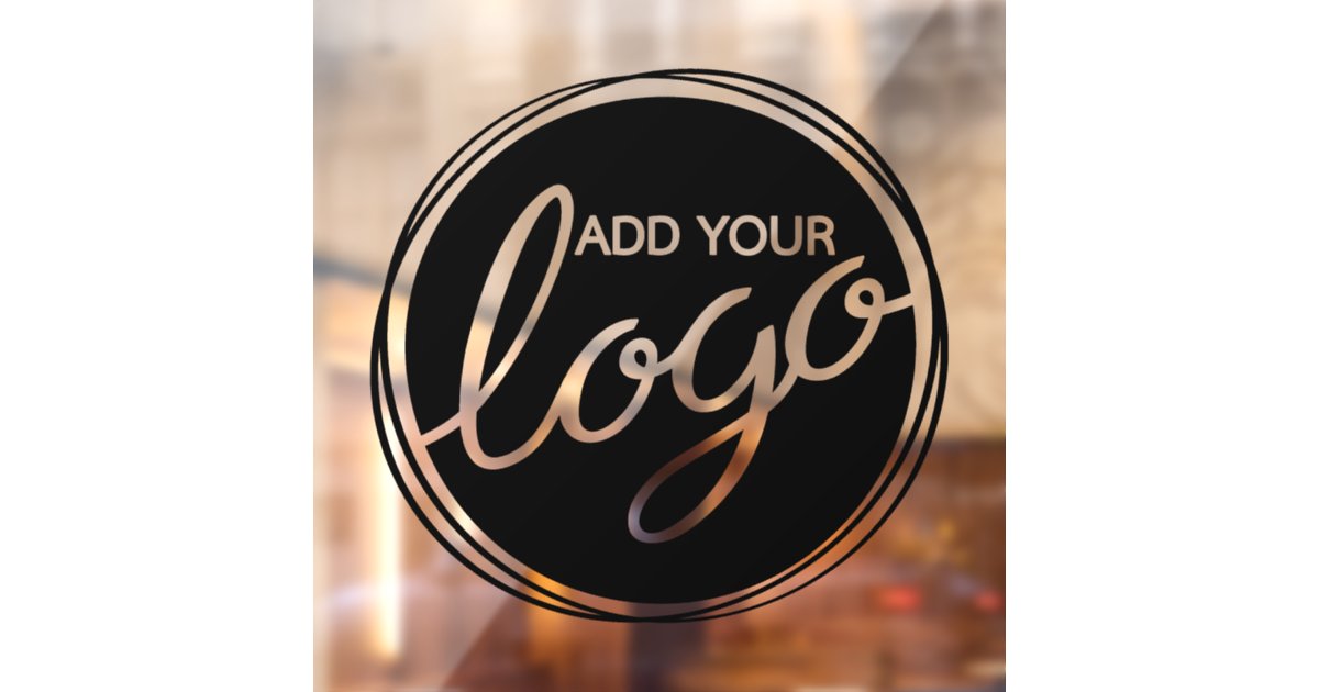 Custom Business Logo Window Cling | Zazzle