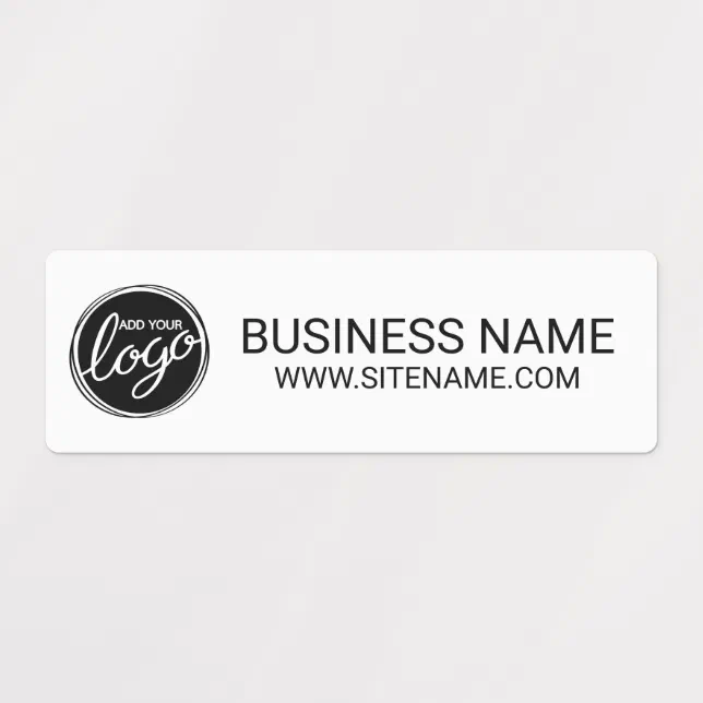 Custom Business Logo with Custom Text Labels | Zazzle