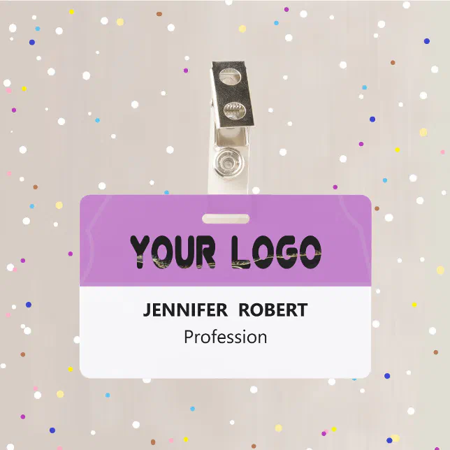 Custom business logo With Name Create your own Badge | Zazzle