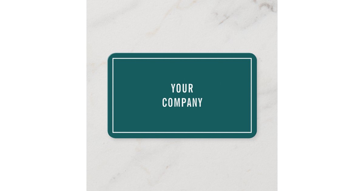 Custom Business Name Address Personalized Colors Business Card | Zazzle