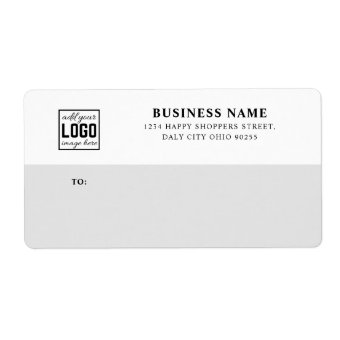 Custom Business Name And Logo Mailing Label | Zazzle