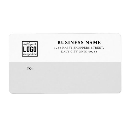 Custom Business Name And Logo Mailing Label | Zazzle