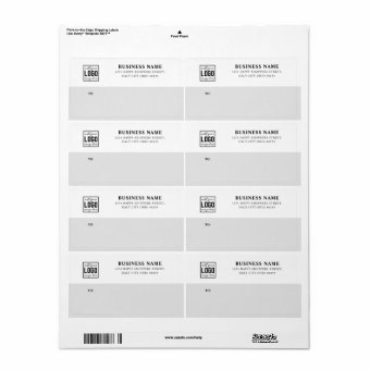 Custom Business Name And Logo Mailing Label | Zazzle