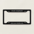 Custom Business Name And Website License Plate Frame | Zazzle