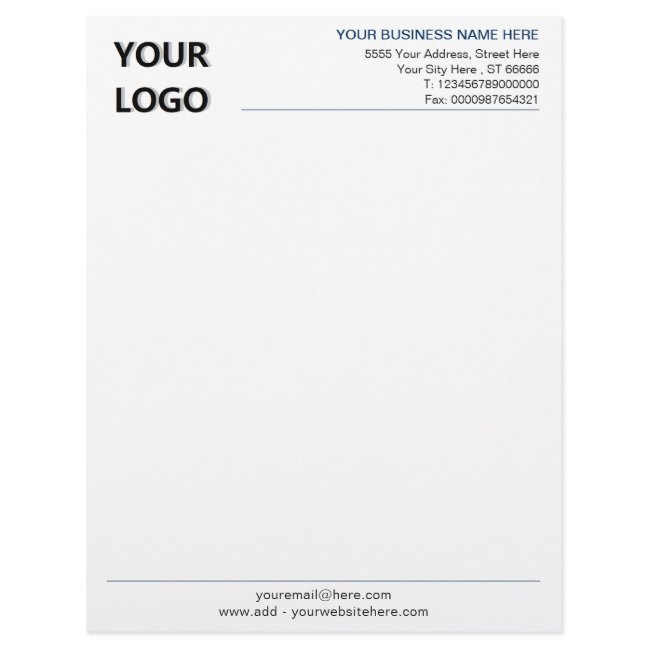 Create Your Own Custom Letterhead | Zazzle