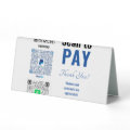Custom Business Pay Here Table Tent Sign | Zazzle