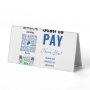 Custom Business Pay Here Table Tent Sign | Zazzle