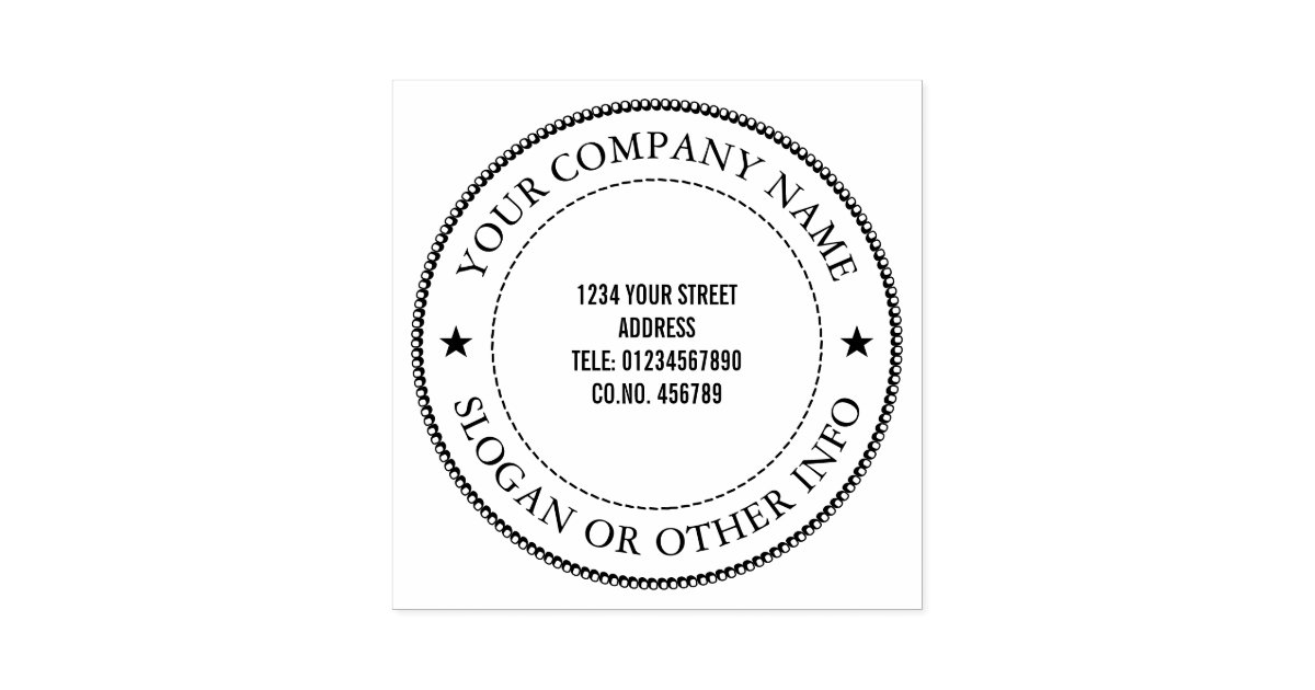 Custom Business Professional Rubber Stamp | Zazzle