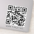 Custom Business Promotional QR Code Sticker | Zazzle