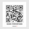 Custom Business Promotional QR Code Sticker | Zazzle