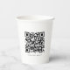 Custom Business QR Code Website Menu Professional Paper Cups | Zazzle