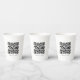 Custom Business QR Code Website Menu Professional Paper Cups | Zazzle
