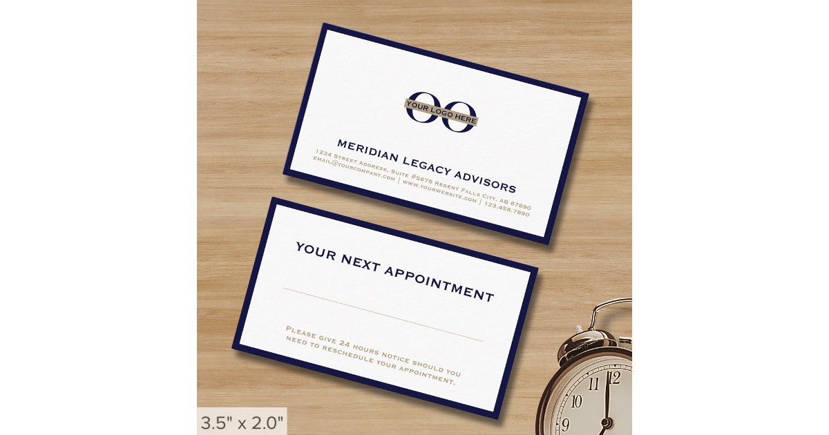 Custom Business Reminder Cards | Zazzle
