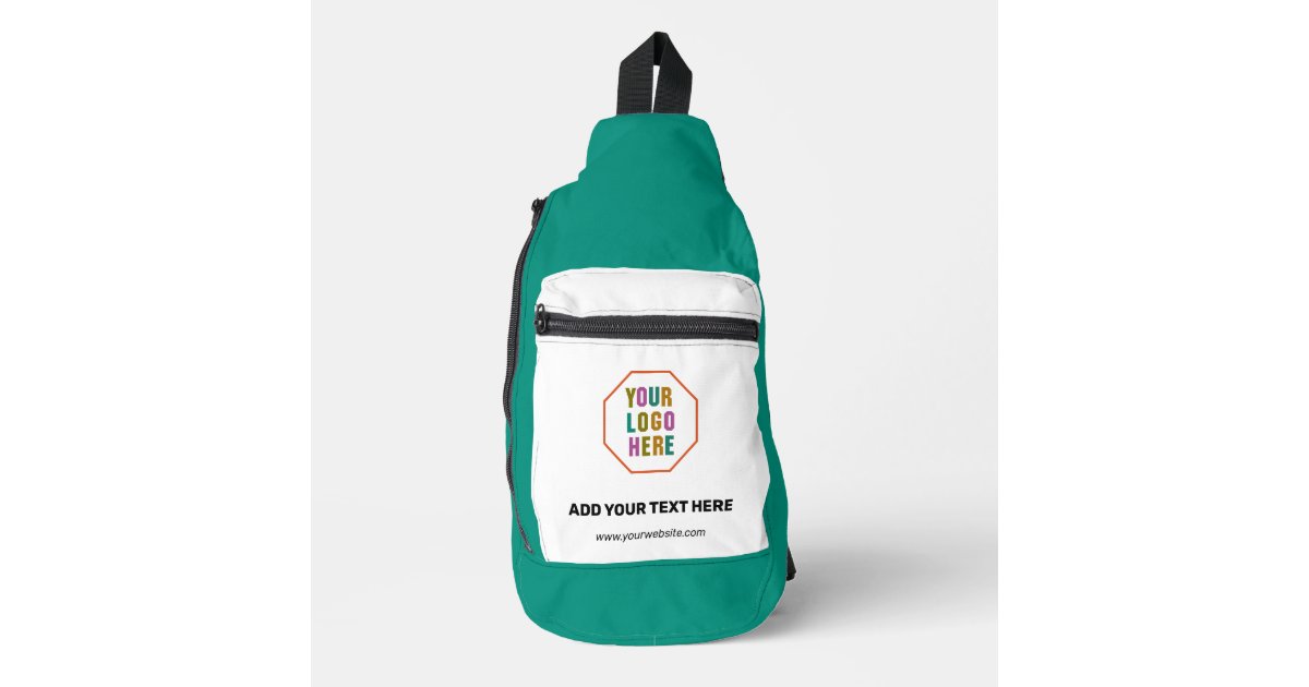 Custom business sling bag with logo | Zazzle