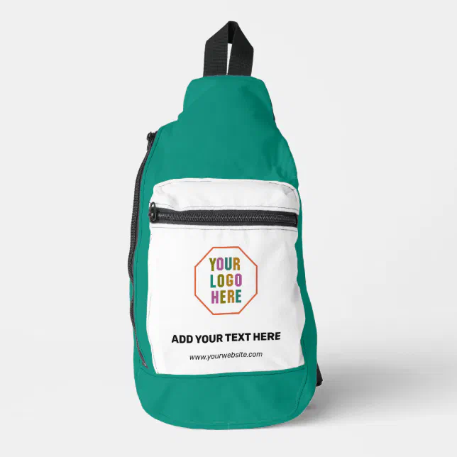 Custom business sling bag with logo | Zazzle