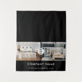 Custom Business Table Runner Banner Real Estate Tapestry | Zazzle