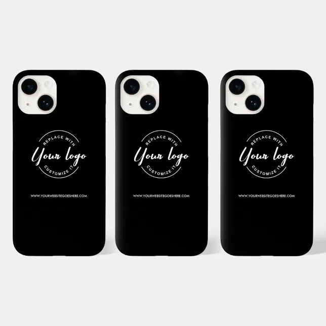Custom Business White Logo Website Case-Mate iPhone Case | Zazzle