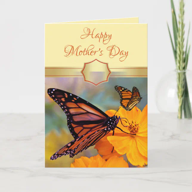 Custom Butterfly Mother's Day Card | Zazzle