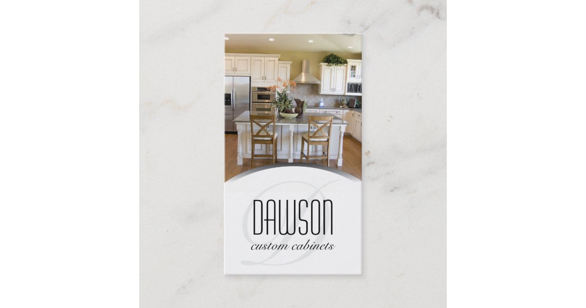 Custom Cabinet Maker Business Card | Zazzle.com