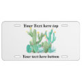 Custom Cactus Desert Southwest Cacti succulent License Plate | Zazzle