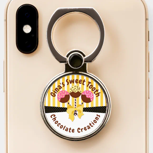 Custom Cake Pops Mobile Phone Ring Stand | Zazzle