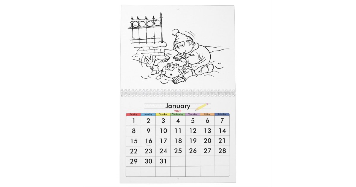 Coloring Pages For Calendar