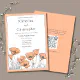 Custom California Poppy Peach Floral Wedding Invitation | Zazzle