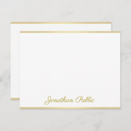 Custom Calligraphed Template Gold Script Text Flat | Zazzle