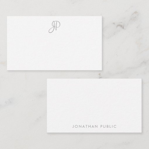 Custom Calligraphy Monogrammed Minimalist Template | Zazzle