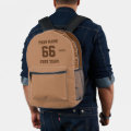 Custom Camel Name, Number, Team Sport Printed Backpack | Zazzle
