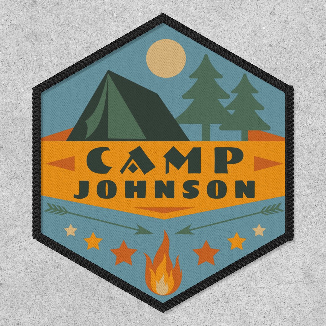 Custom Camp Outdoor Patch | Zazzle