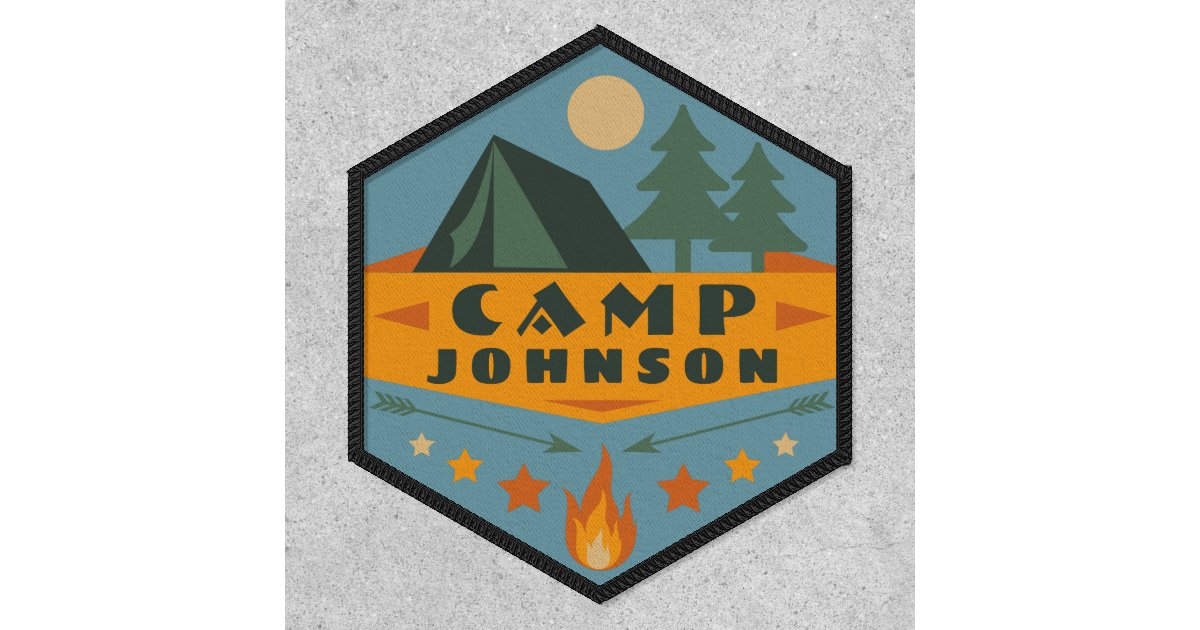 Custom Camp Outdoor Patch | Zazzle