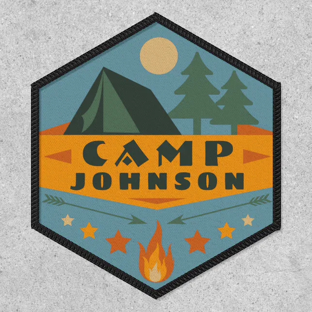 Custom Camp Outdoor Patch | Zazzle
